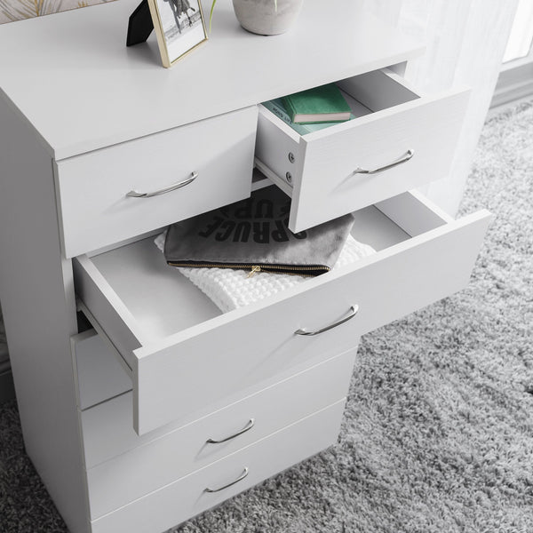 7 Drawer Tall Chest of Drawers in White laura james netherlands